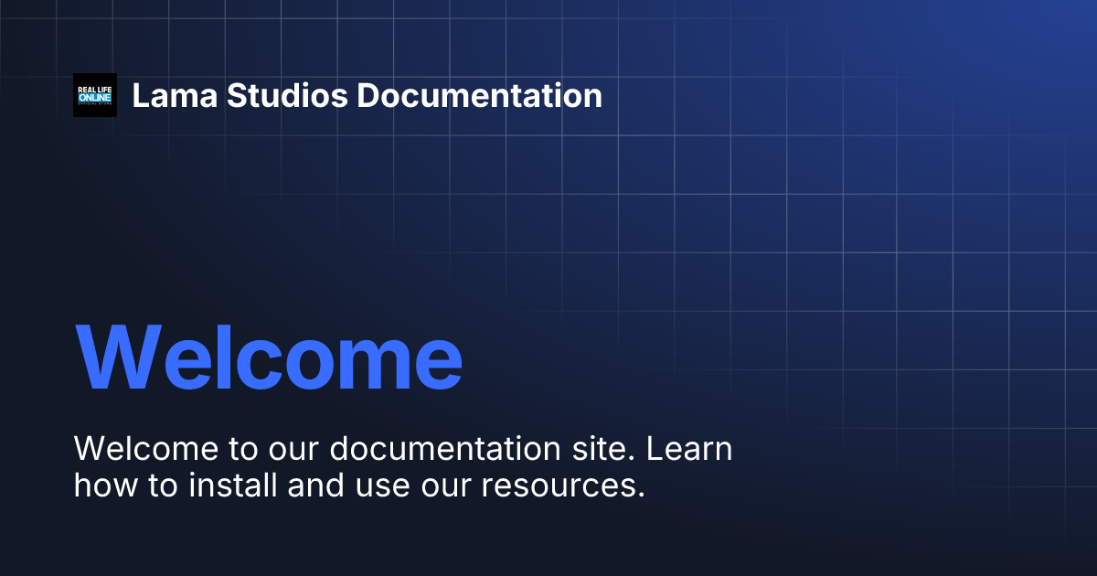 Welcome | Lama Studios Documentation